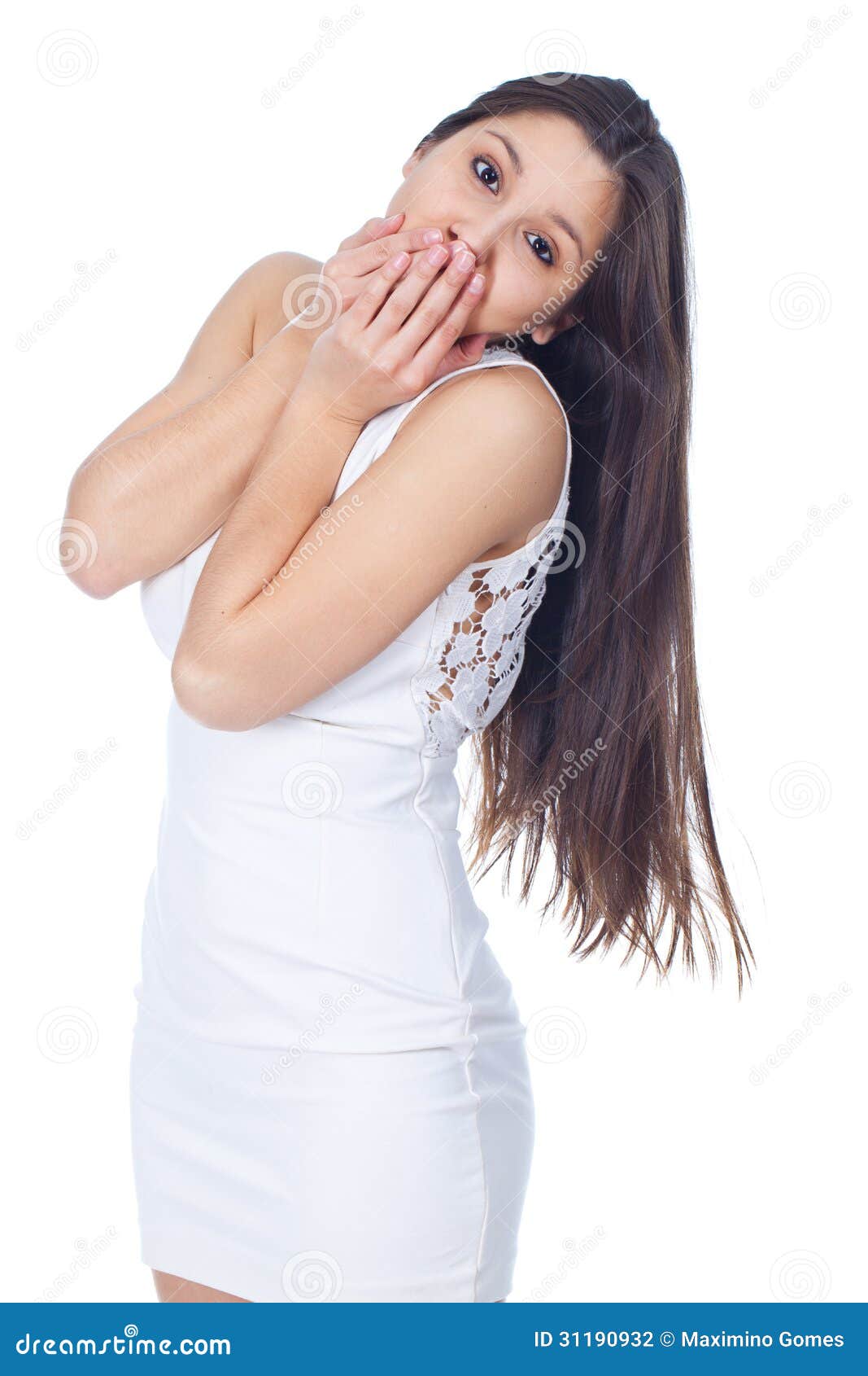 Young Woman in Positive Expressions Stock Photo - Image of caucasian ...