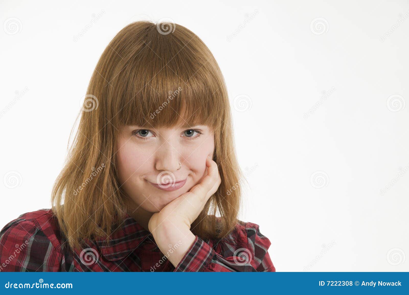 Young woman pouting stock photo. Image of grimacing, haired - 7222308