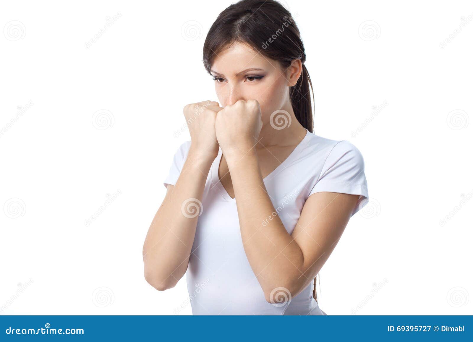 Young Woman Practicing Self Defense Stock Image - Image of healthy ...