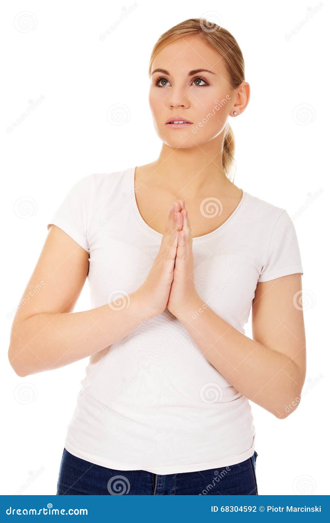 Young Woman Praying - Religion Concept Stock Photo - Image of lady ...