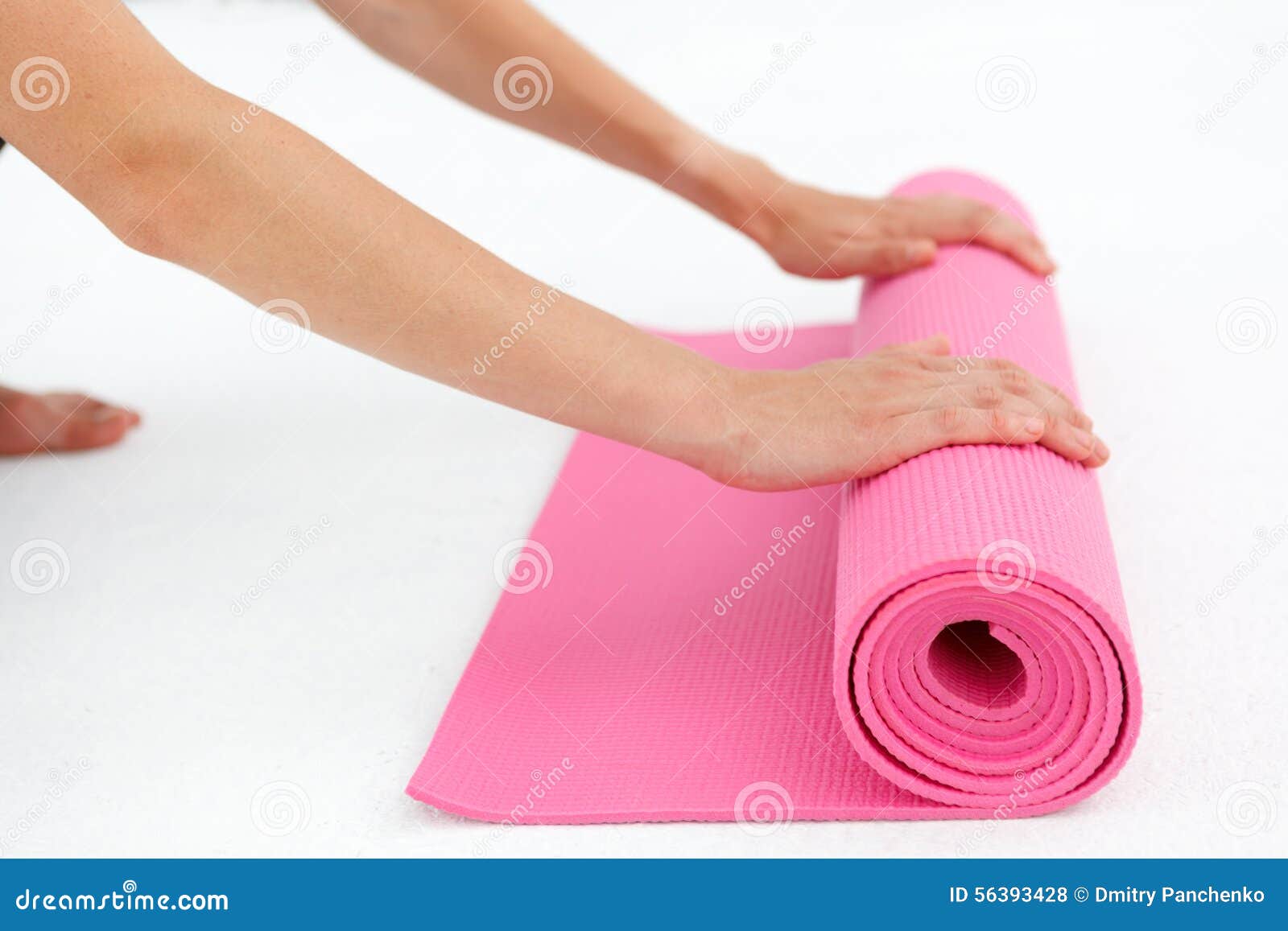 Young Woman Preparing for Yoga. Stock Photo - Image of girl, woman ...