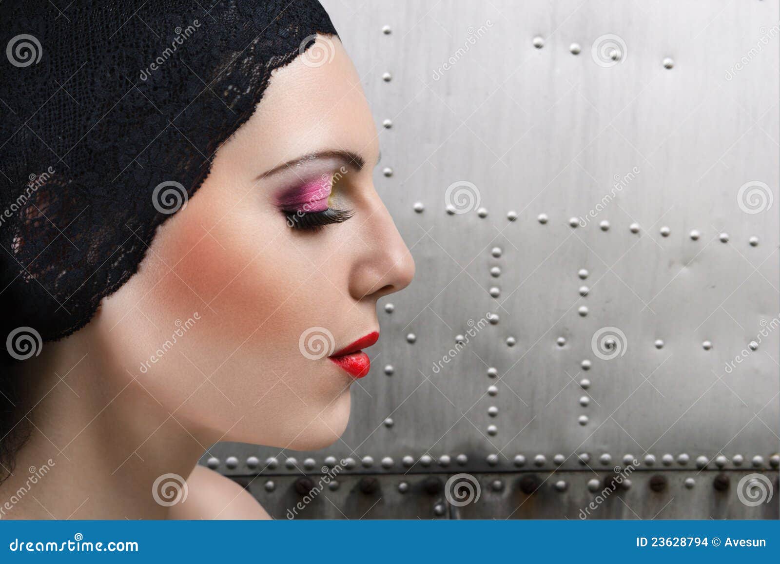 Young Woman Profile Portrait Stock Photo - Image of glamor, model: 23628794