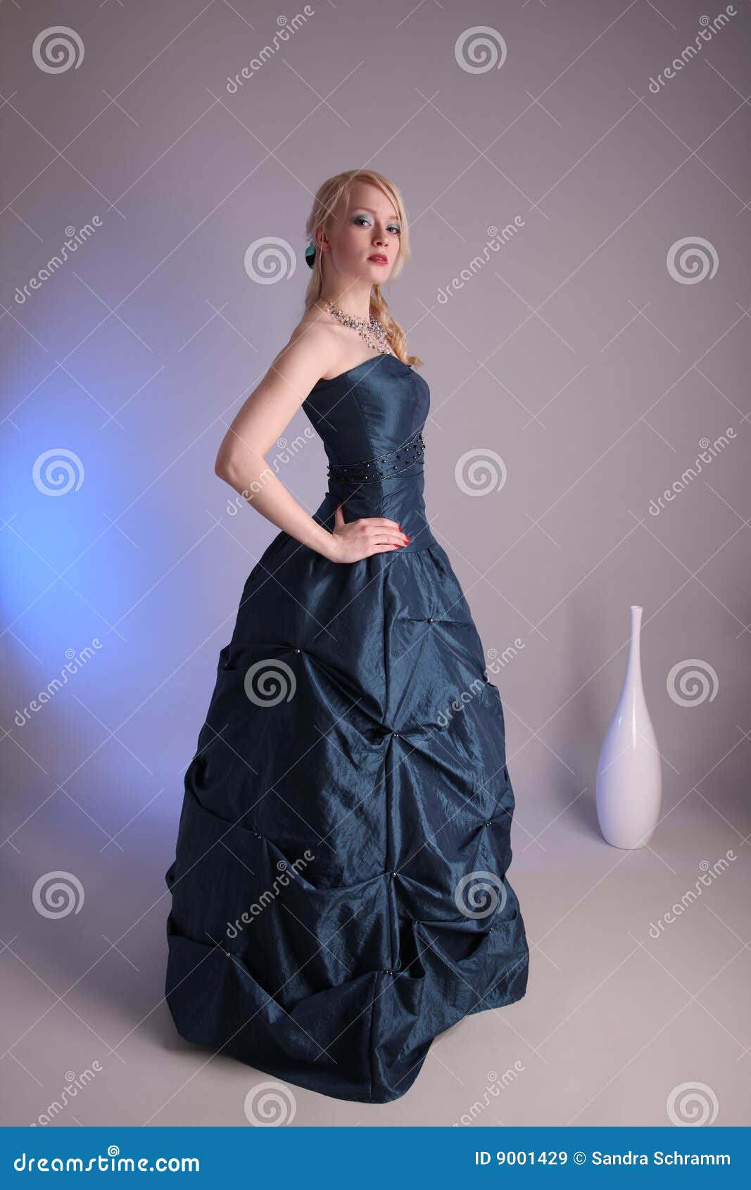 Young Woman with Prom Dress Stock Image - Image of beautiful, beauty ...