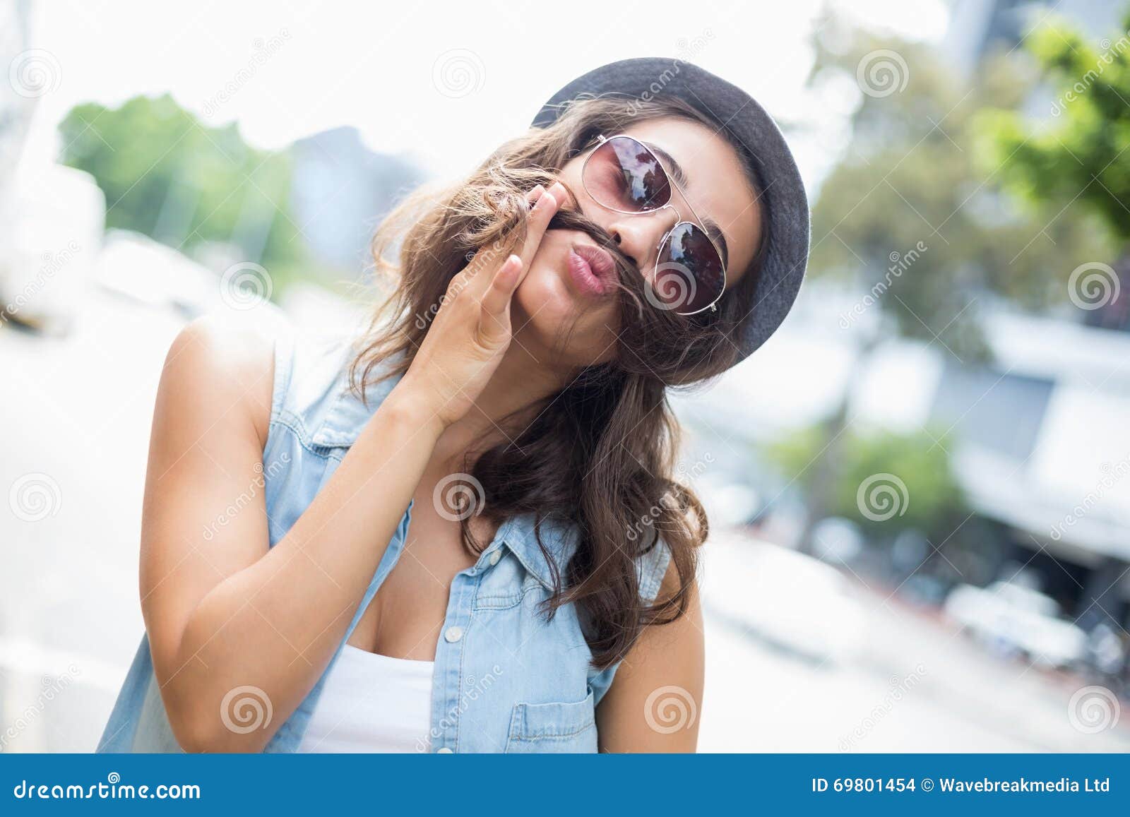 Young Woman Pulling Funny Faces Stock Photo - Image of funny, portrait ...