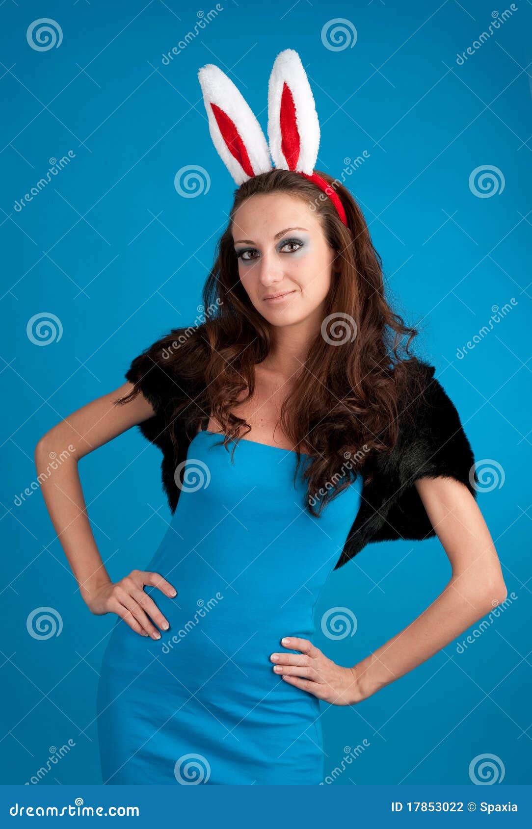 Young Woman with Rabbit Ears Stock Photo - Image of love, costume: 17853022