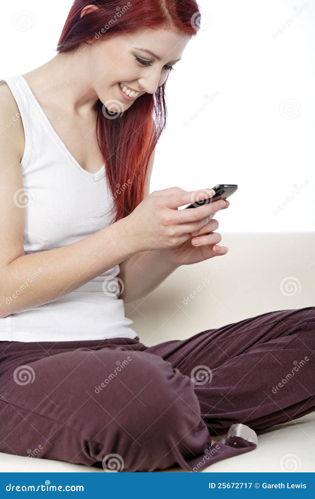 Young woman reading text s stock image. Image of calm - 25672717