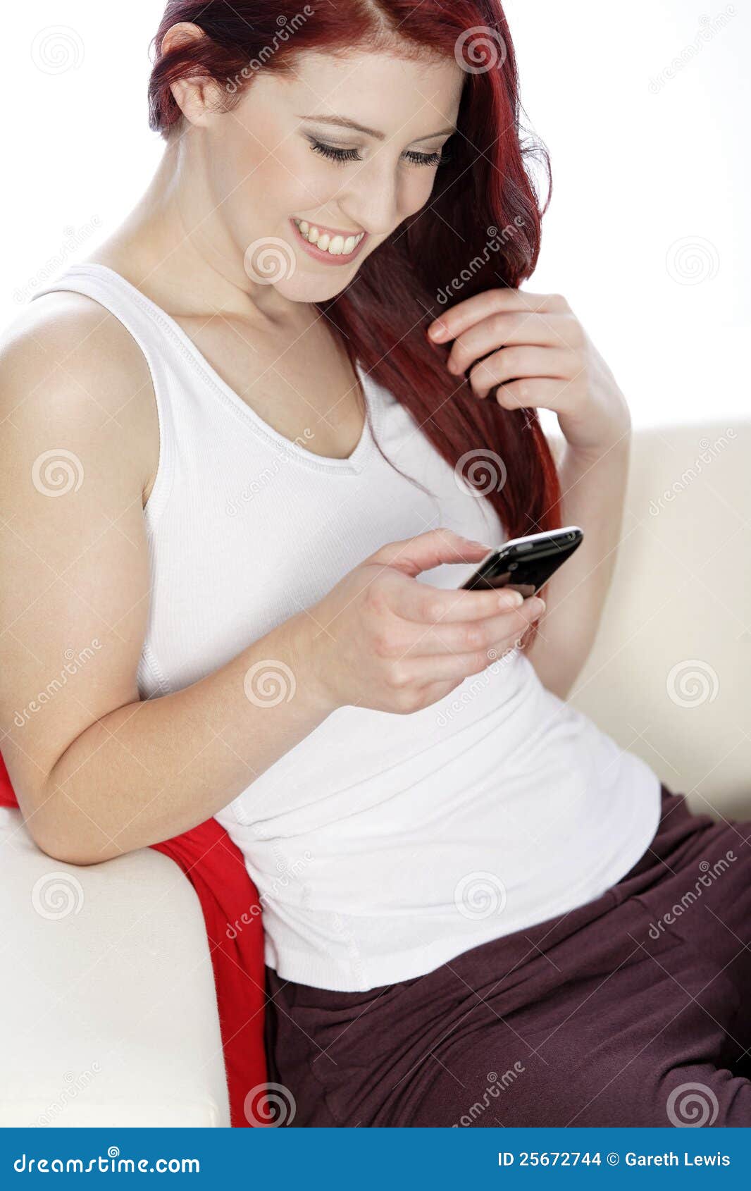 Young woman reading text s stock photo. Image of casual - 25672744