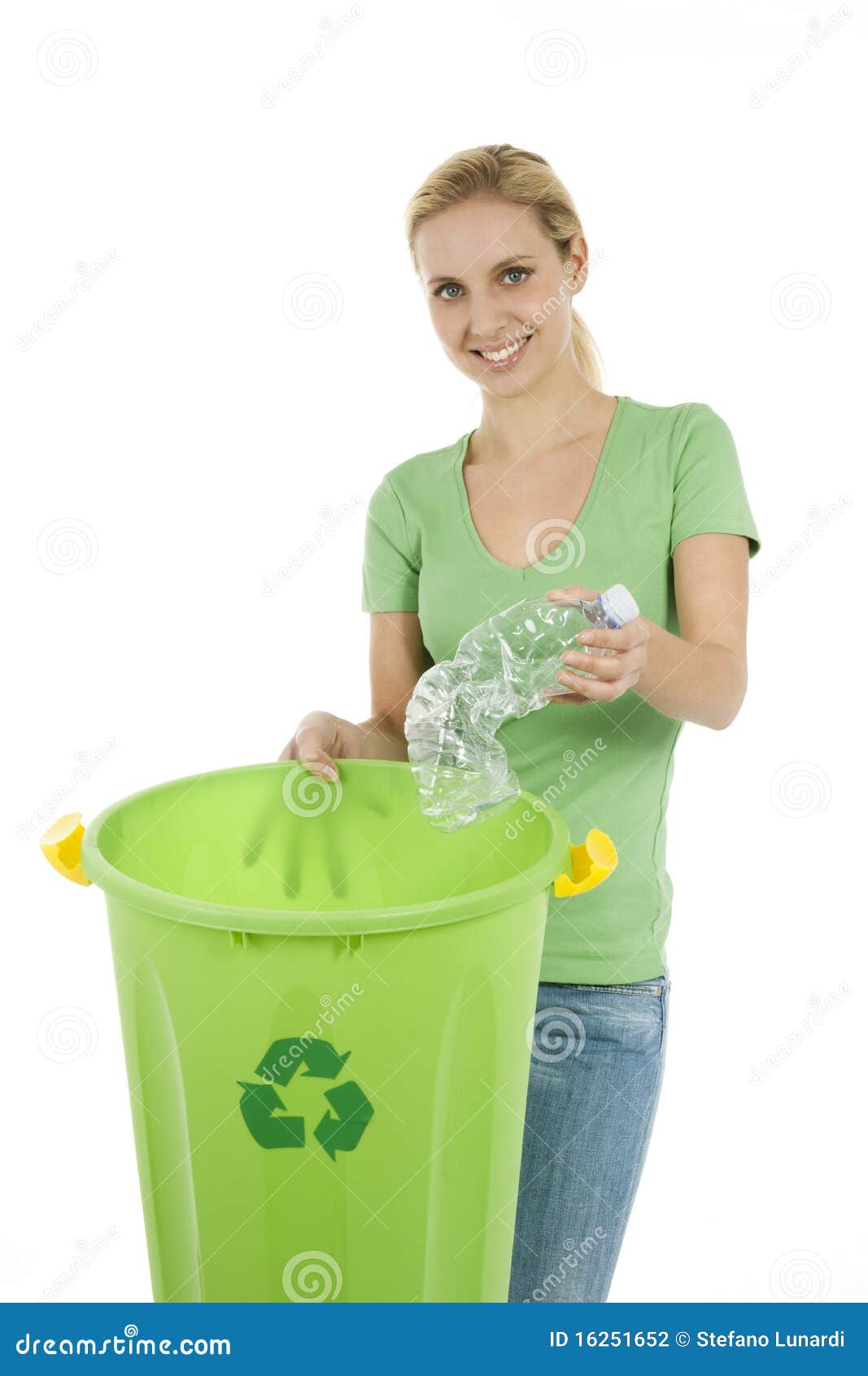 Young woman recycling stock photo. Image of looking, living - 16251652
