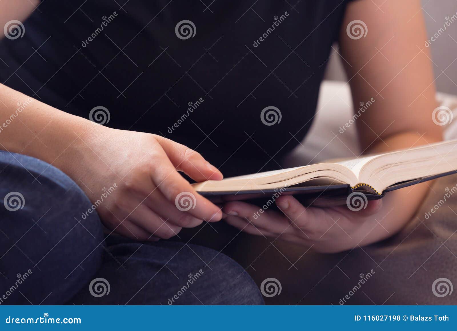 Her Bible Study Devotional Time Stock Photo - Image of home, lady ...