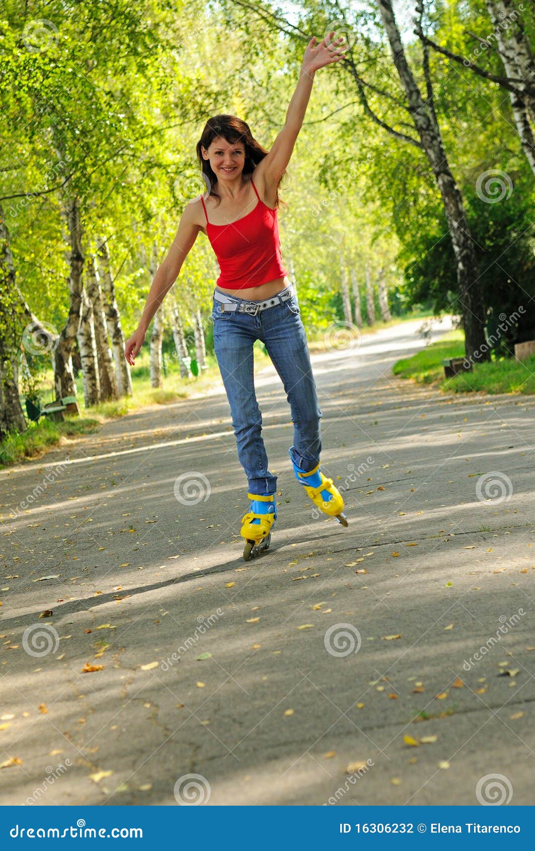 Young woman with rollers stock photo. Image of weekend - 16306232