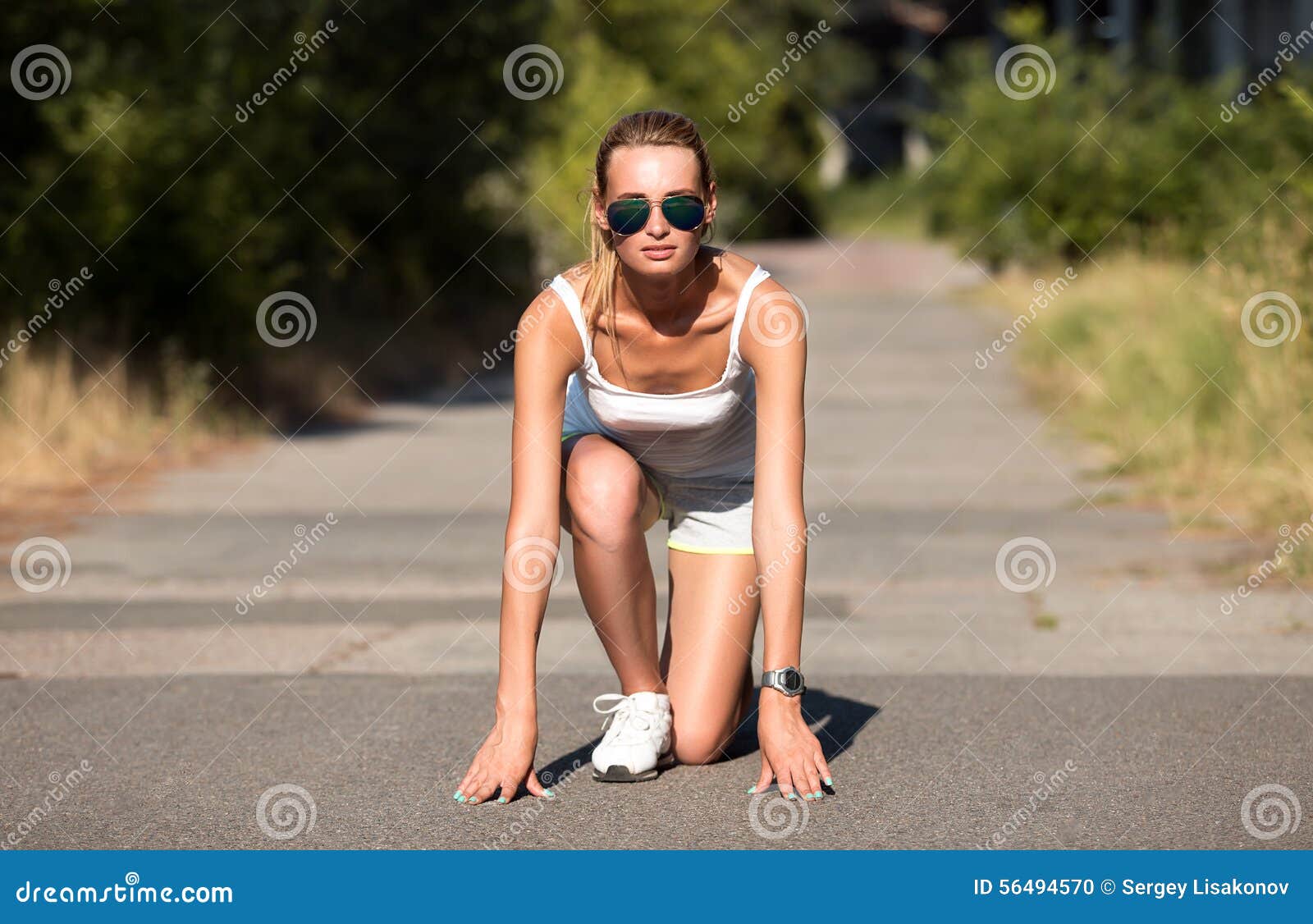 Young woman runner outdoor stock photo. Image of outdoor - 56494570