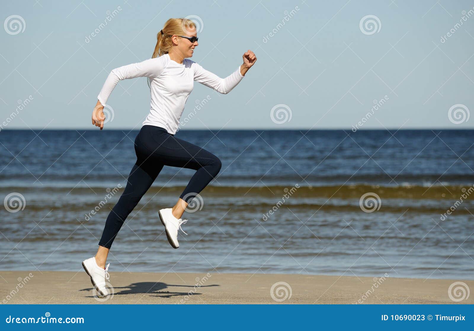 Young woman running stock image. Image of female, outdoors - 10690023