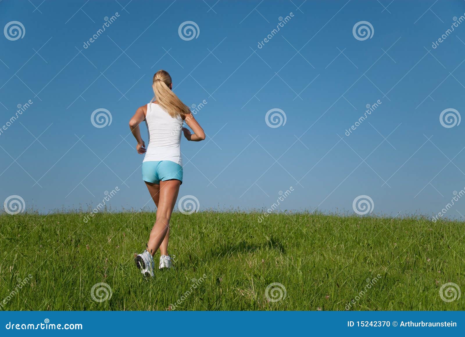 Young woman running stock photo. Image of nutrition, dynamic - 15242370