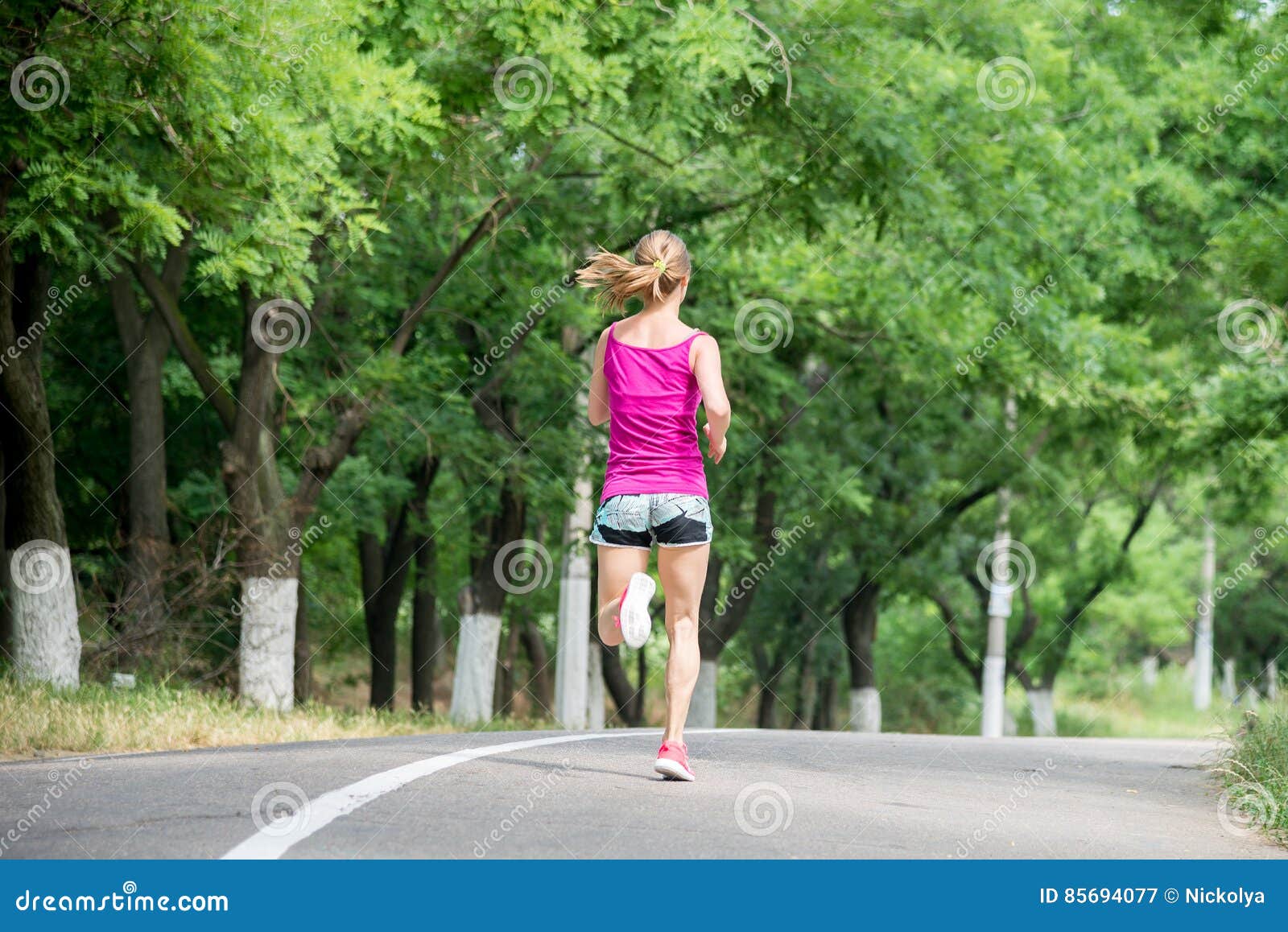 Young woman running stock image. Image of people, action - 85694077