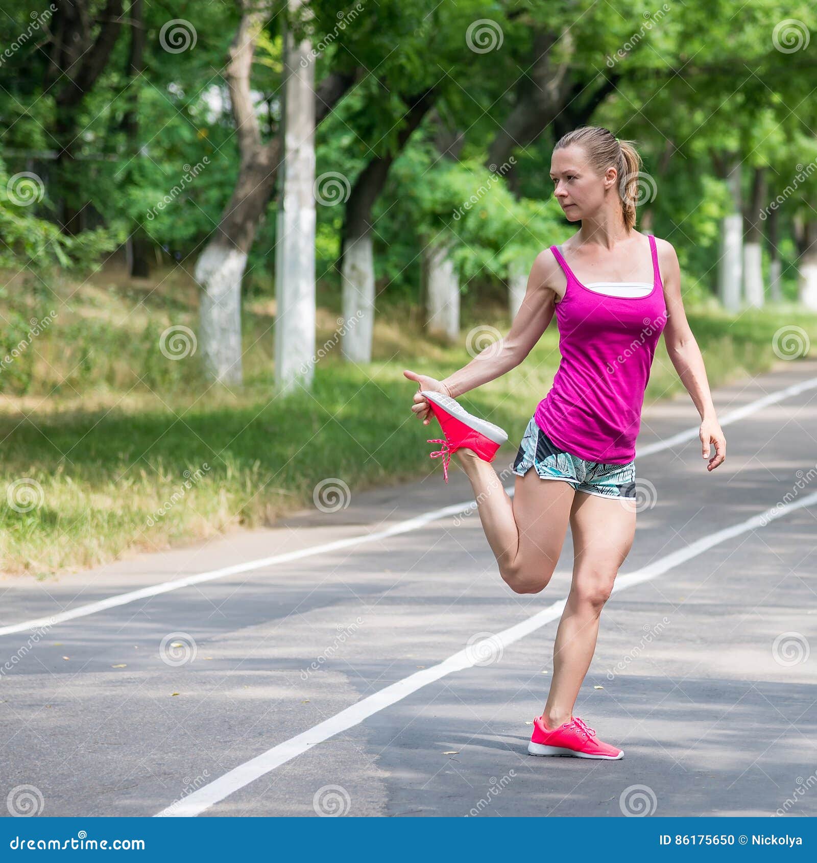 Young woman running stock photo. Image of nature, girl - 86175650