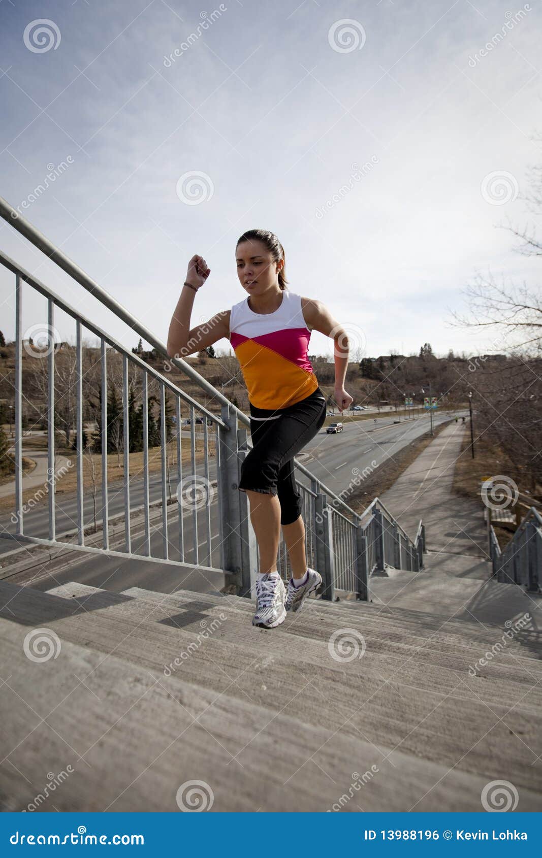 Young Woman Running Up Stairs In City. Royalty Free Stock Image - Image ... Young Woman Running Up Stairs In City. Royalty Free Stock Image - Image ...