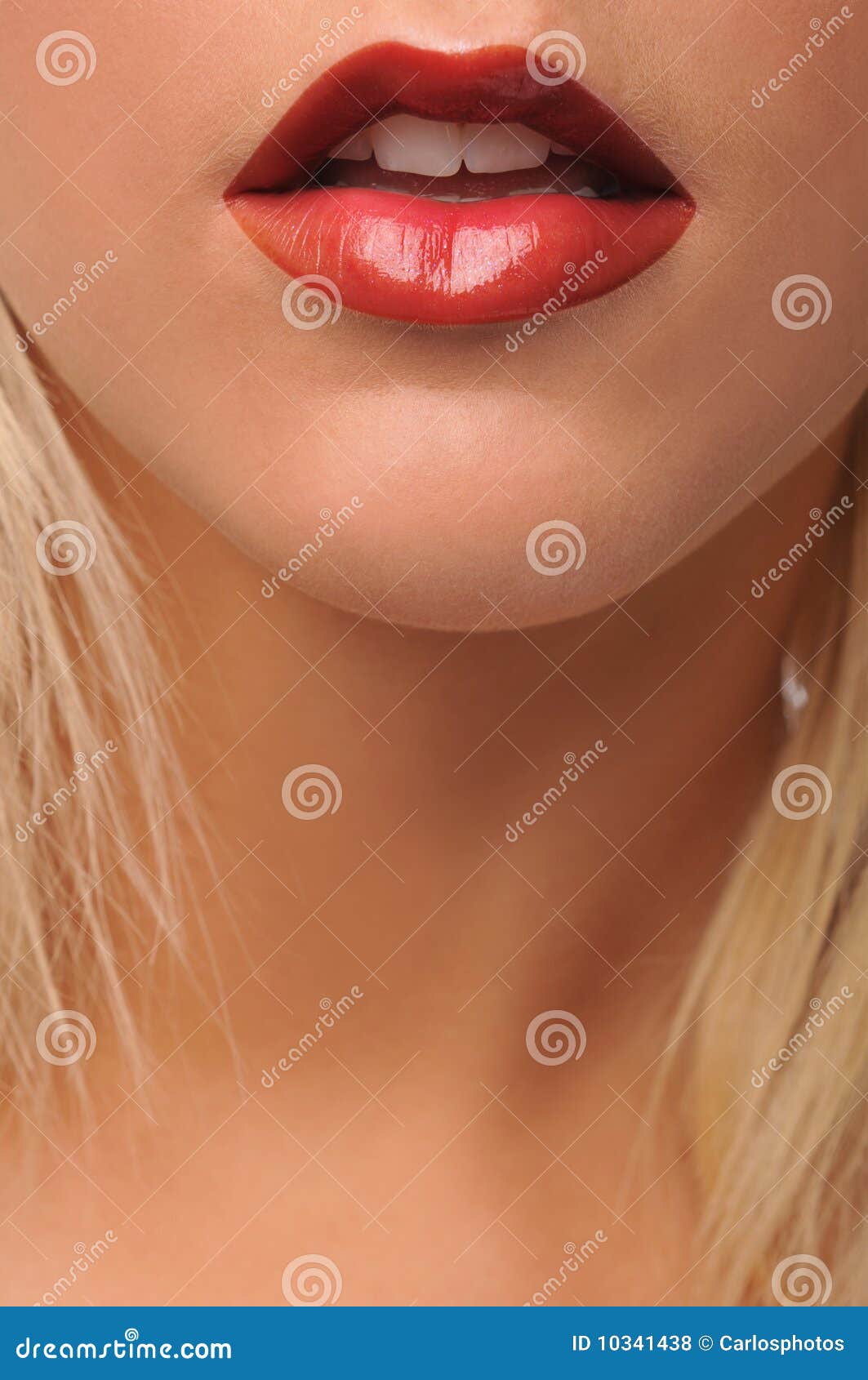 Young Woman S Lips Close Up Stock Photo - Image of pretty, lips: 10341438