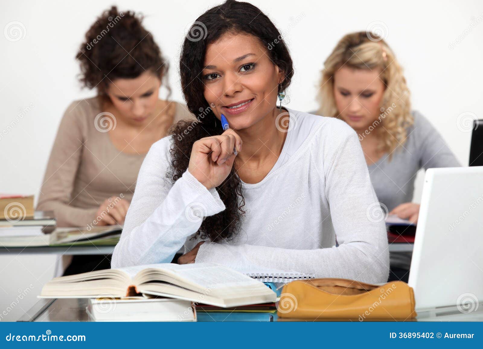 Young woman at school stock photo. Image of hardworking - 36895402