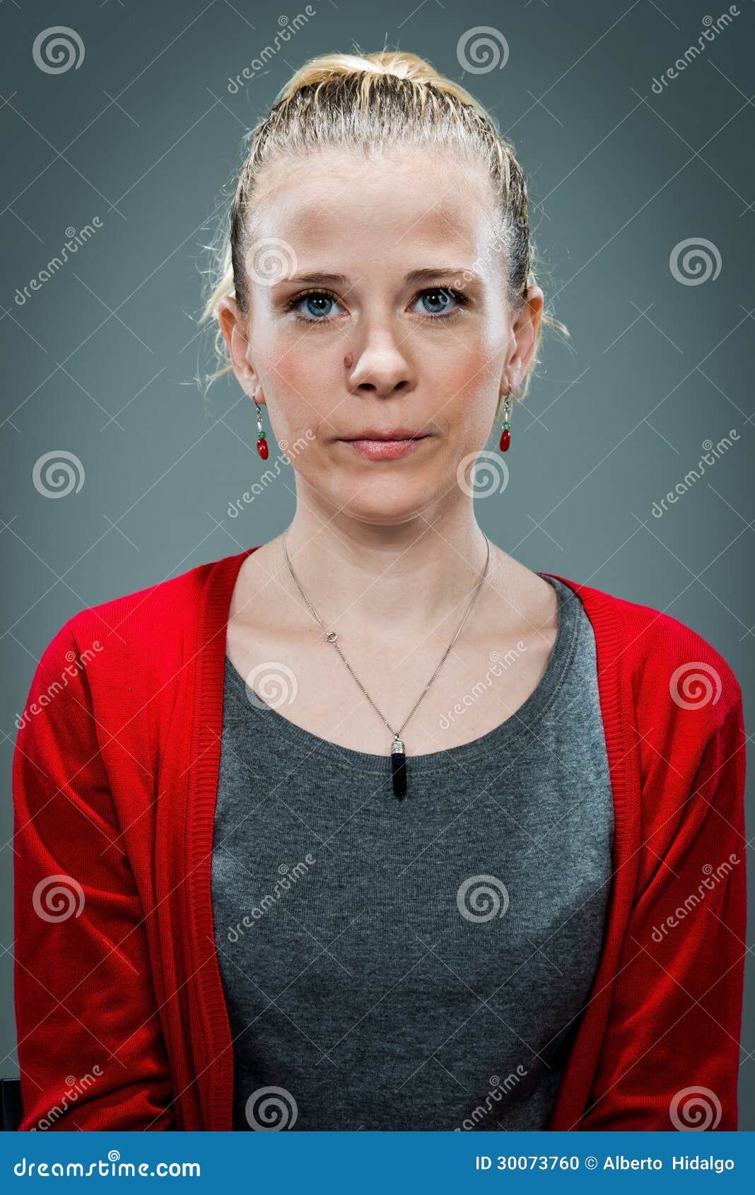 Young Woman with Serious Expression Stock Photo - Image of confident ...