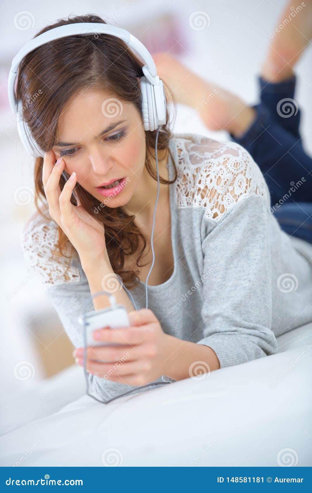 Young Woman with Shocking Expression Stock Image - Image of expression ...