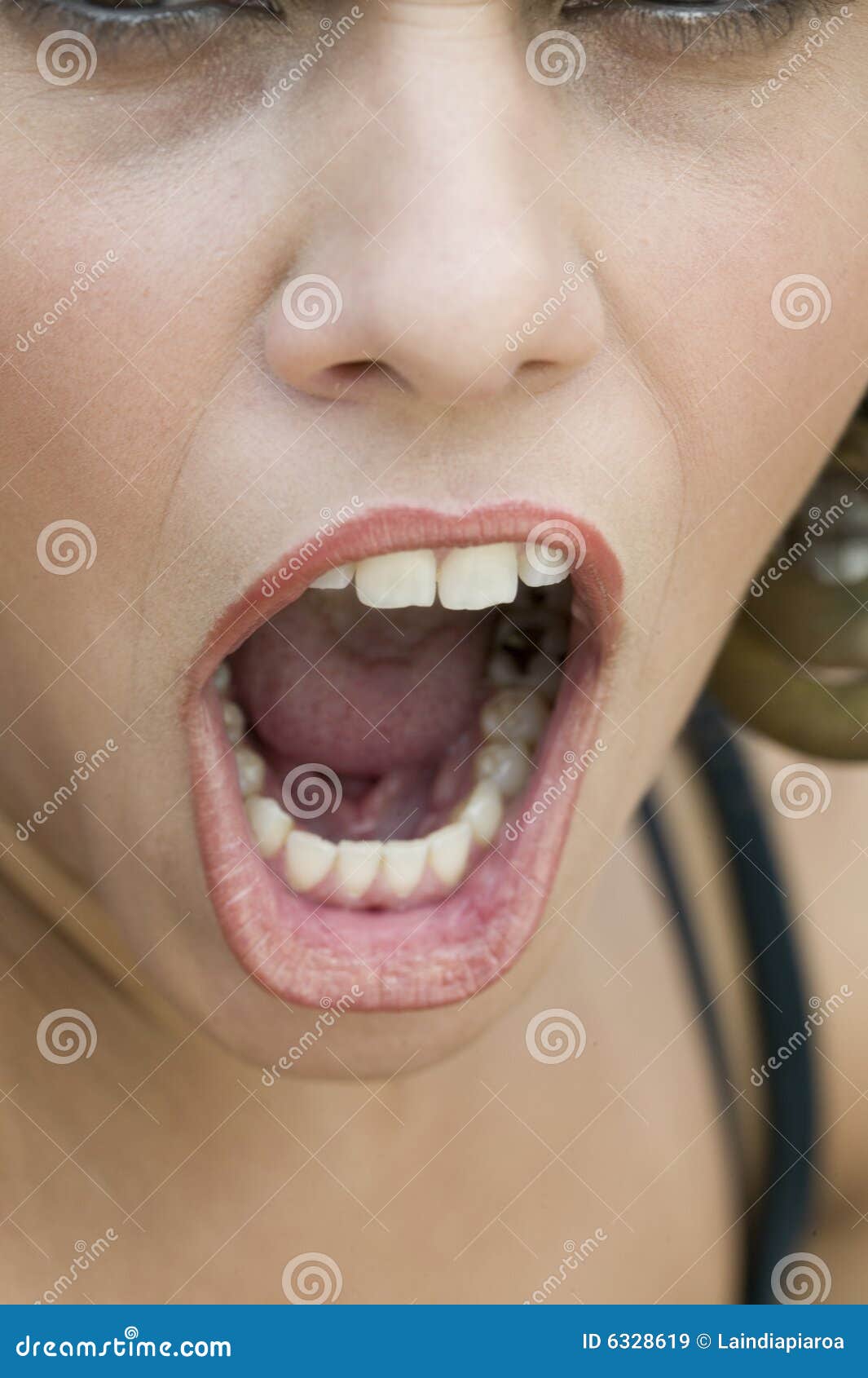 Young woman shouting stock image. Image of beautiful, american - 6328619