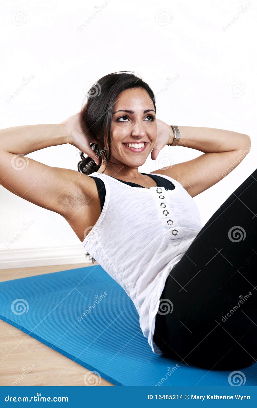 Young woman sit up stock photo. Image of fashion, active - 16485214