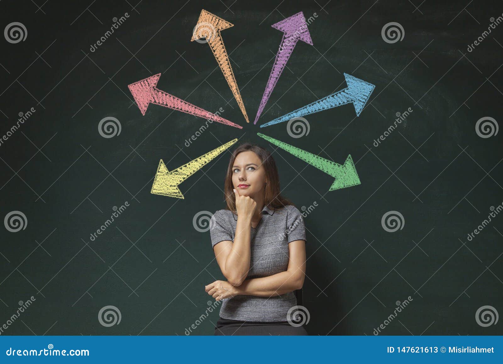 Concept of decision making stock image. Image of confusion - 147621613