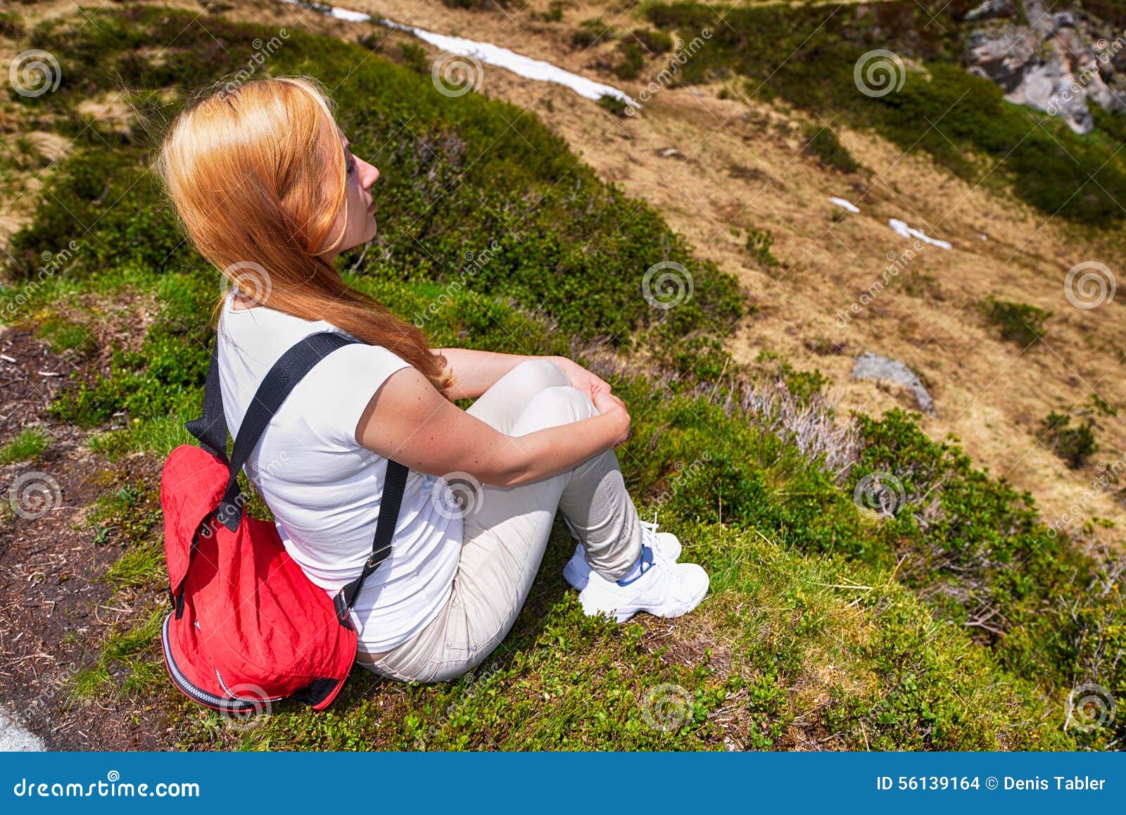 Young woman stock photo. Image of landscape, scenic, season - 56139164