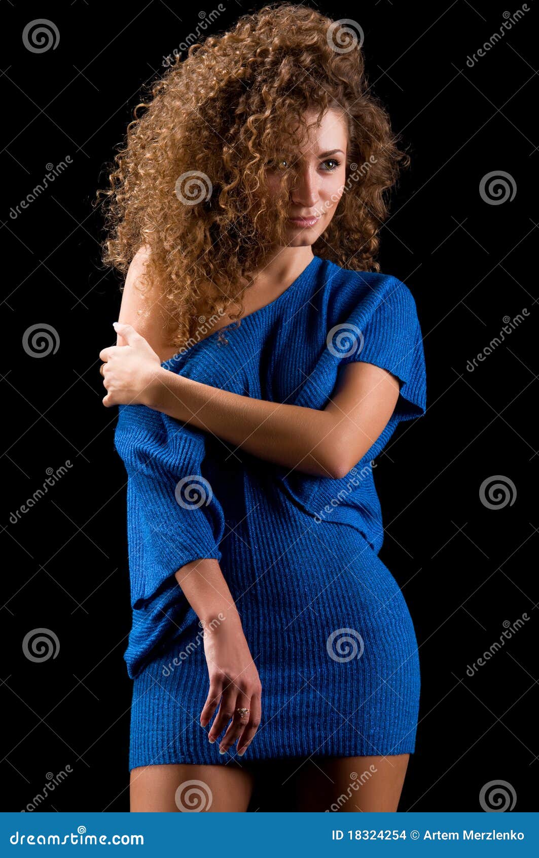 Young Woman with a Slender Figure Stock Photo - Image of cheerful ...