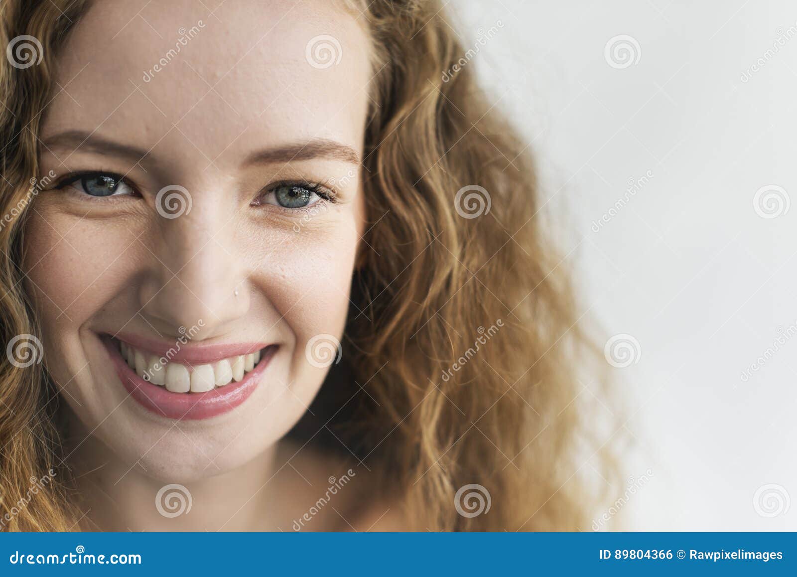 Young Woman Smiling Cheerful Concept Stock Photo - Image of caucasian ...