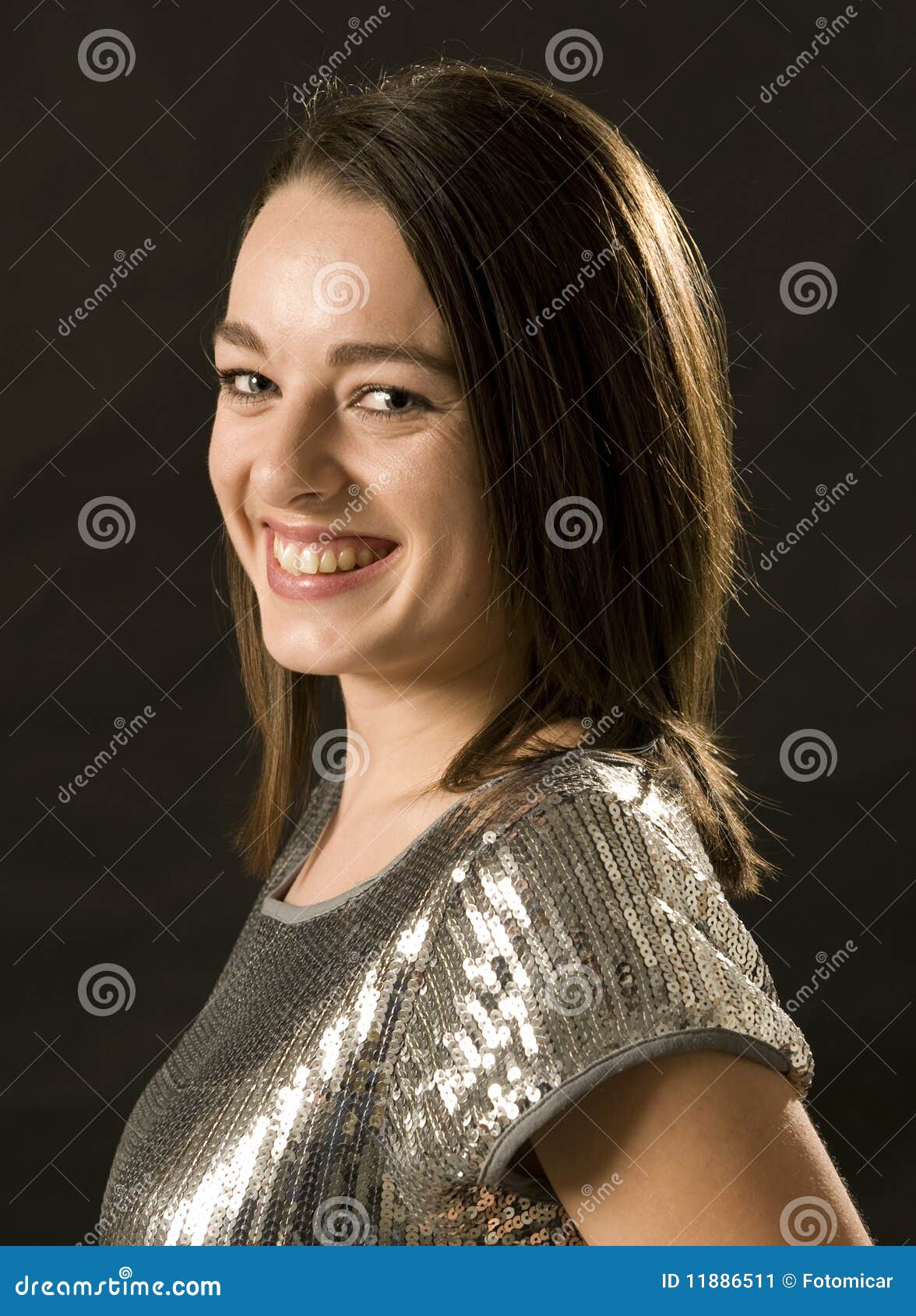 Young Woman in a Smiling Pose Stock Image - Image of pretty, expression ...