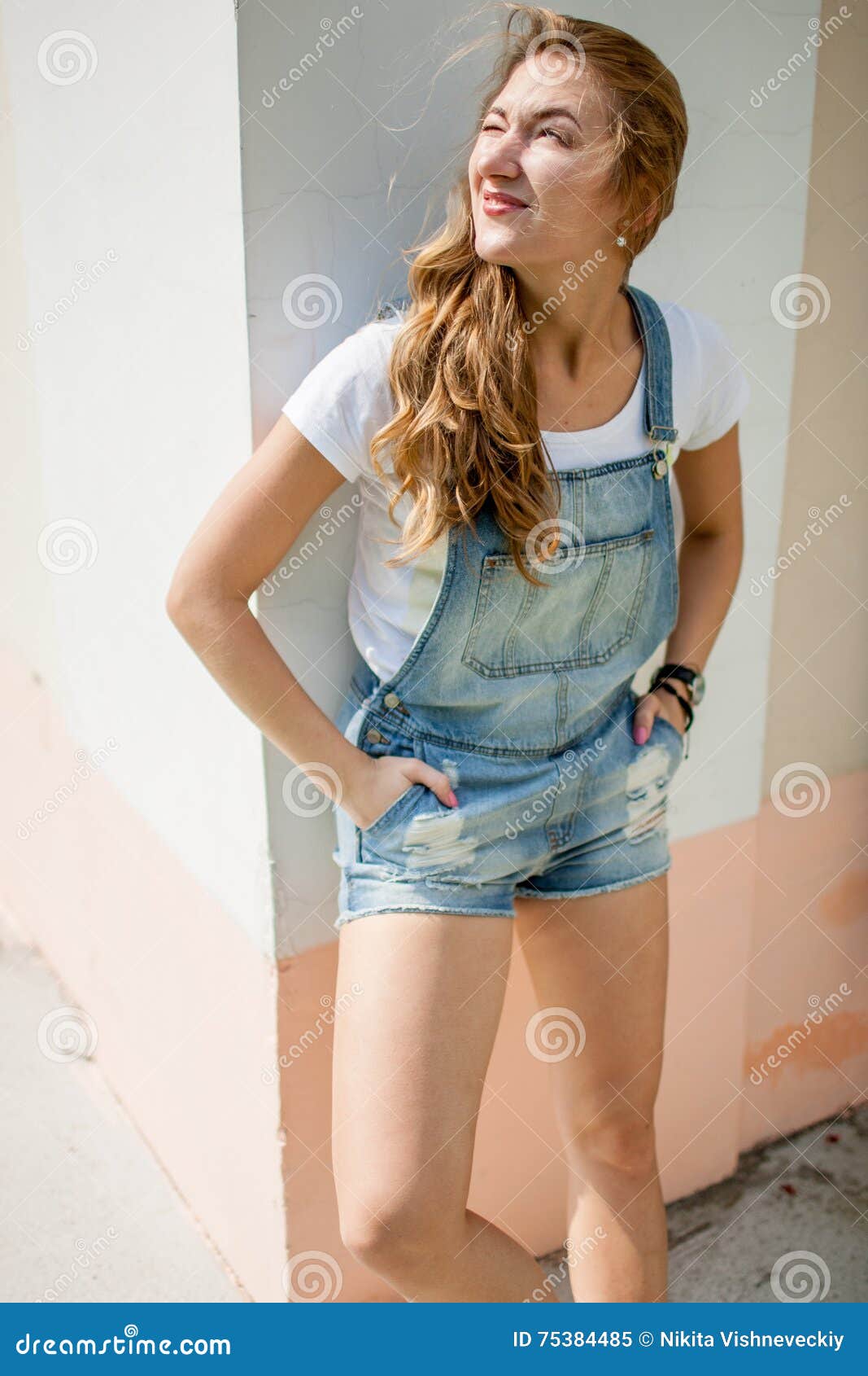 Young woman squinting stock image. Image of adult, caucasian - 75384485