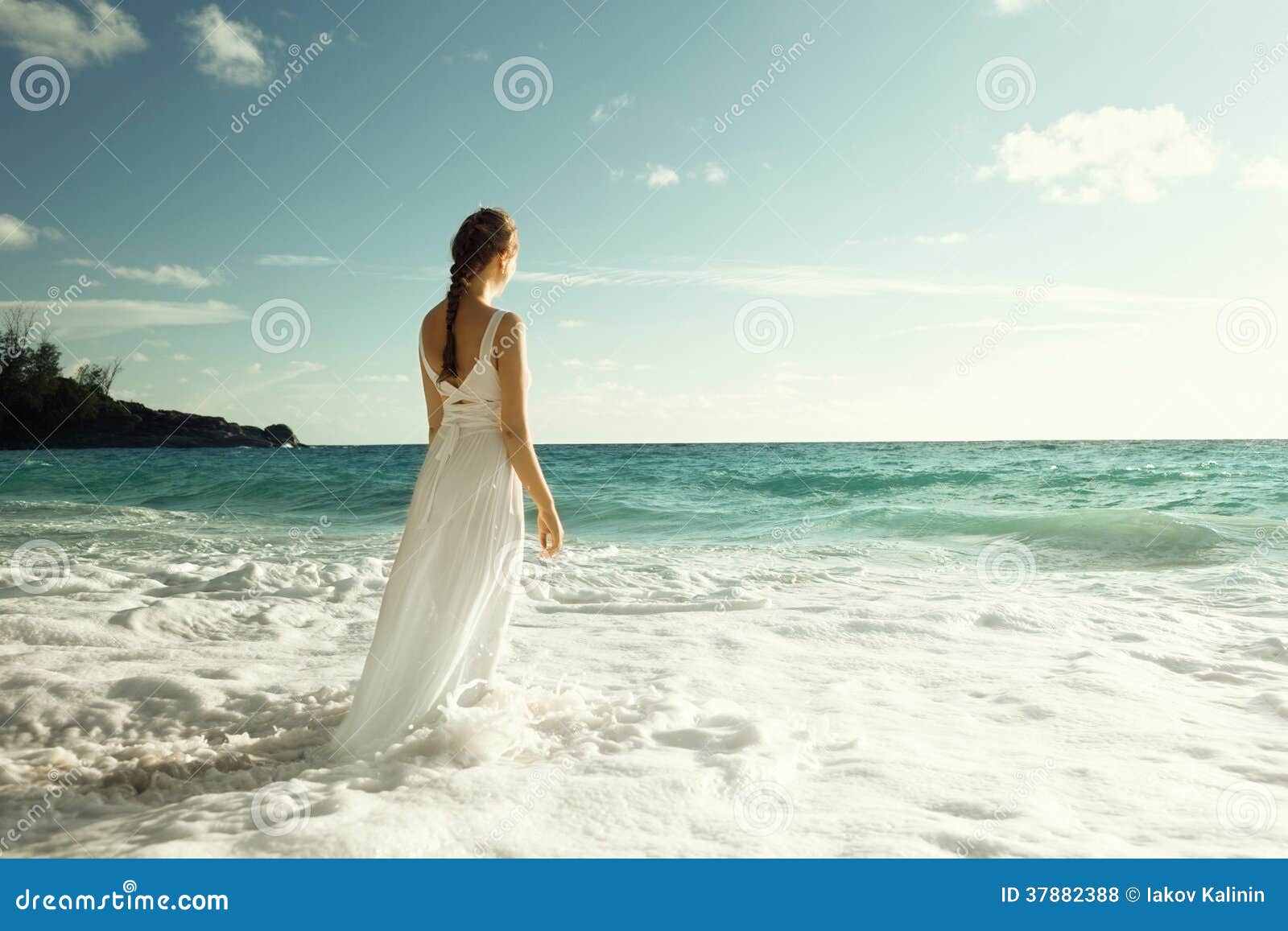 Young woman standing stock photo. Image of hair, holiday - 37882388