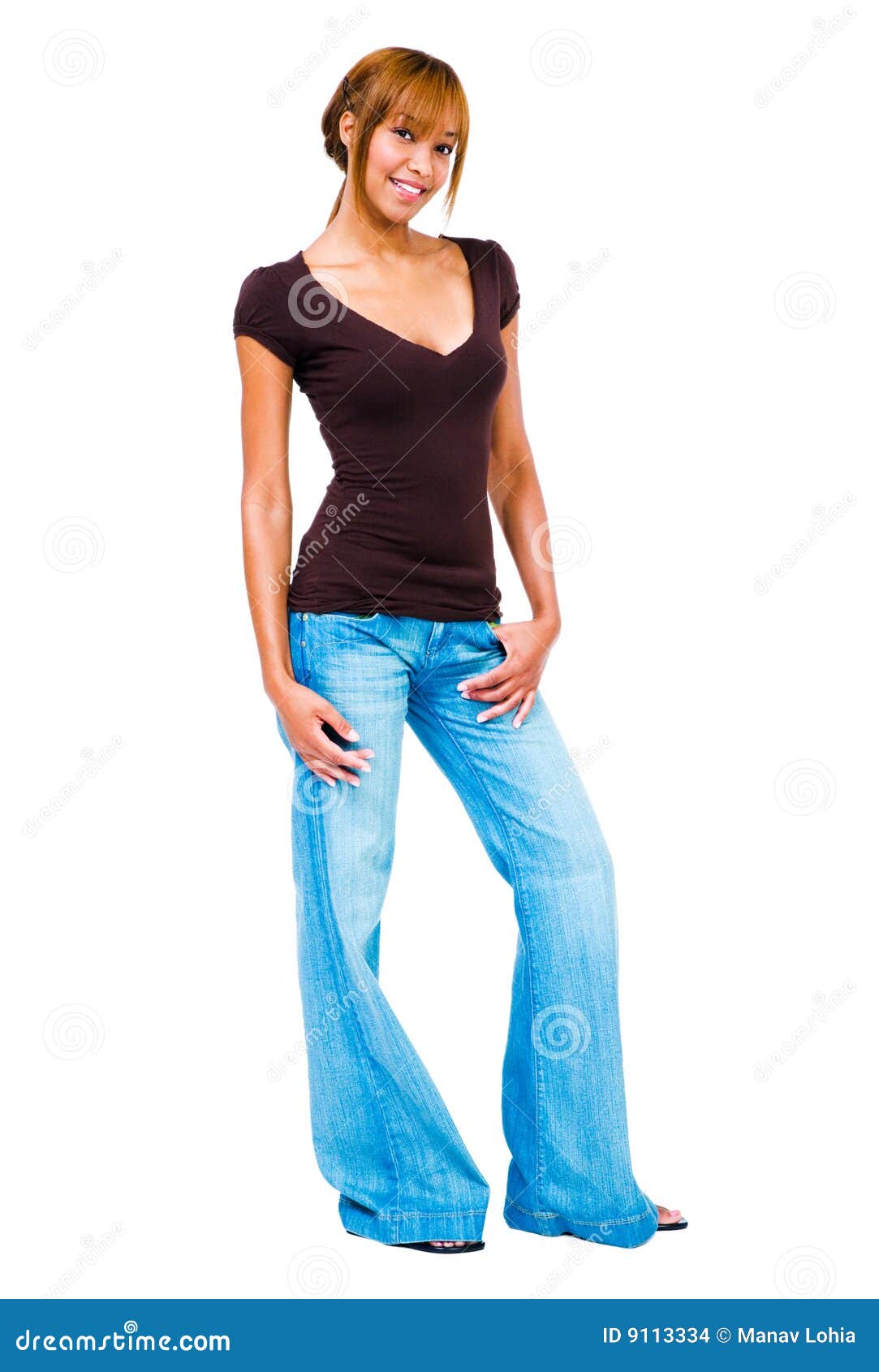 Young woman standing stock photo. Image of isolated, confidence - 9113334