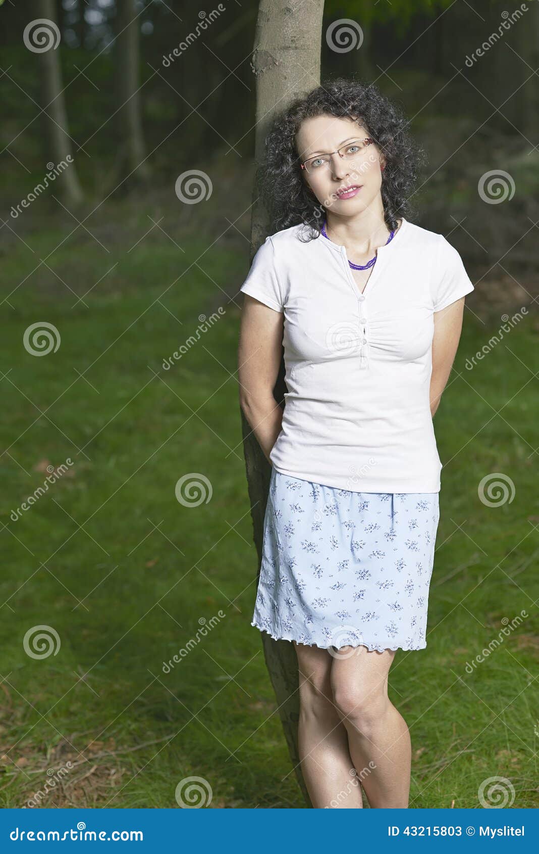 Young woman stock image. Image of hair, grass, outdoors - 43215803