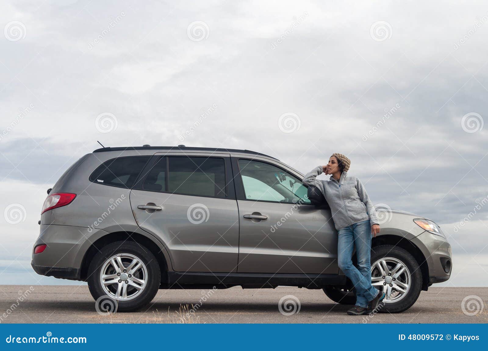 Young Woman Standing Leaning on the Car Stock Photo - Image of standing ... Young Woman Standing Leaning on the Car Stock Photo - Image of standing ...