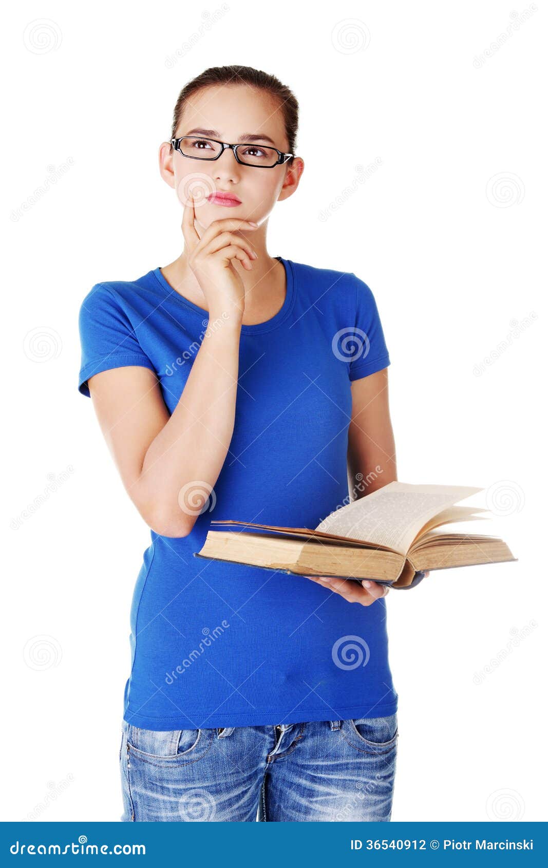 Young Woman Student with Book. Stock Photo - Image of educated, adult ...