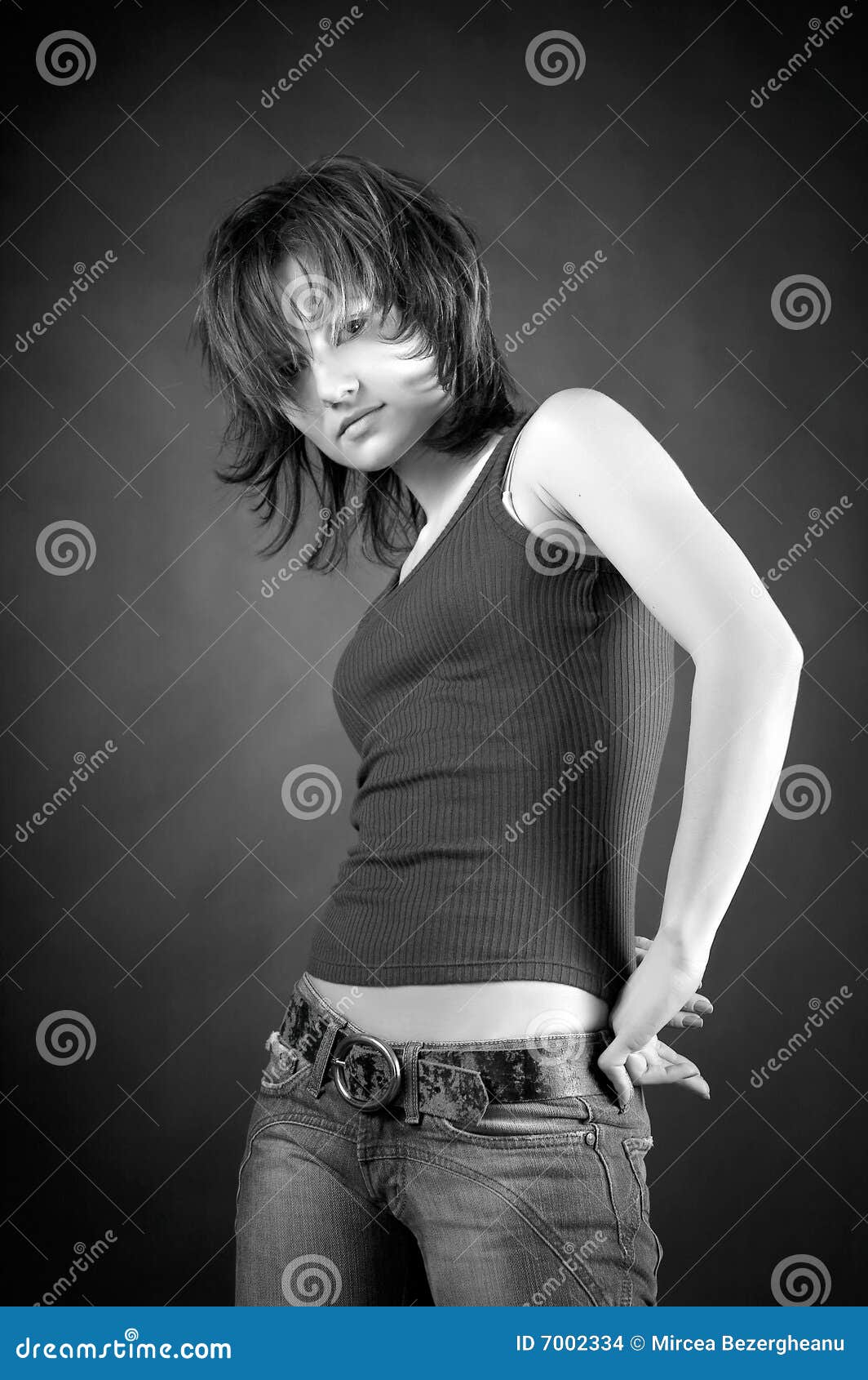 Young woman in studio stock photo. Image of elegance, portrait - 7002334