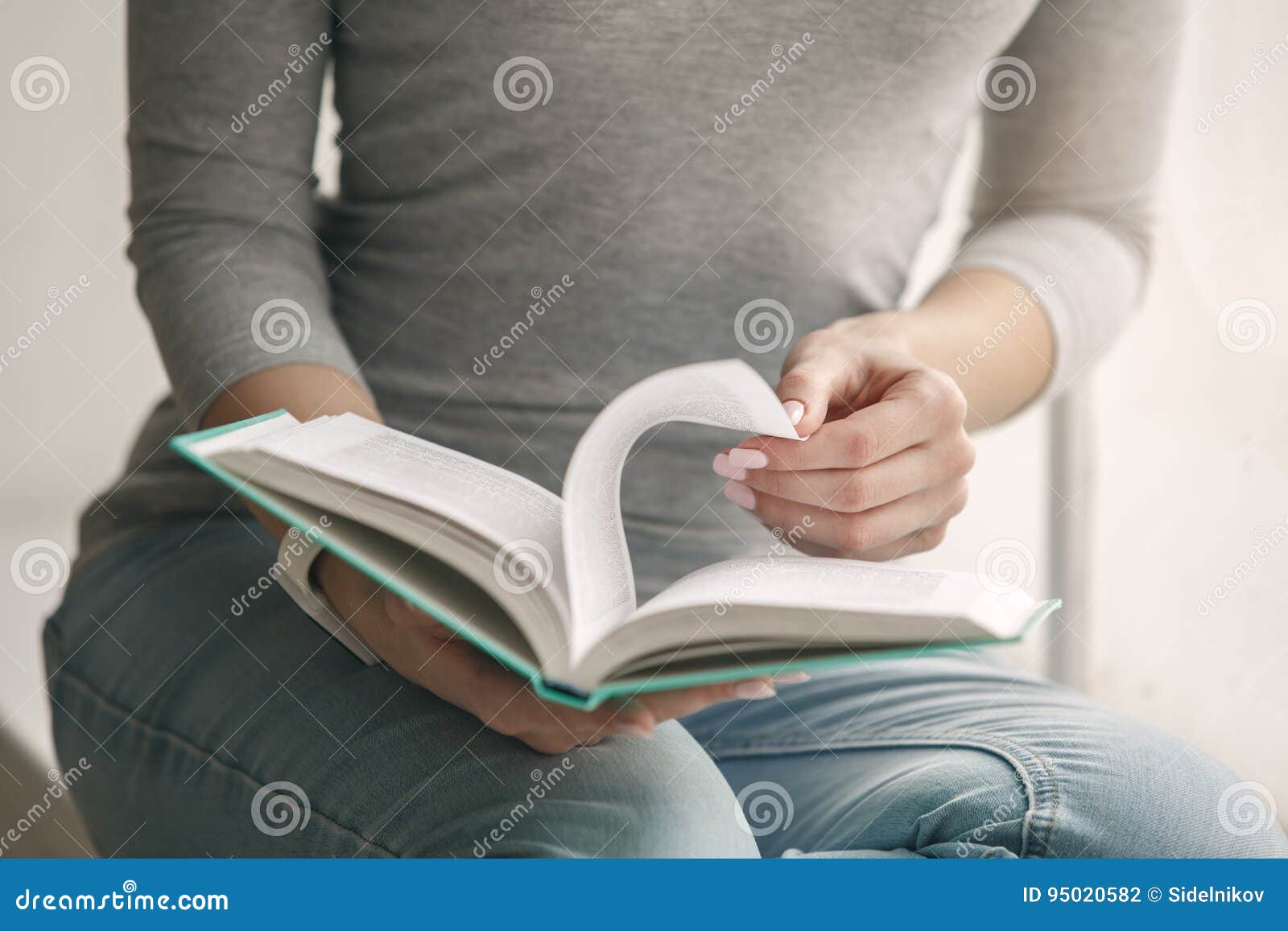 Young Woman Study at Home Alone Education Stock Photo - Image of girl ...