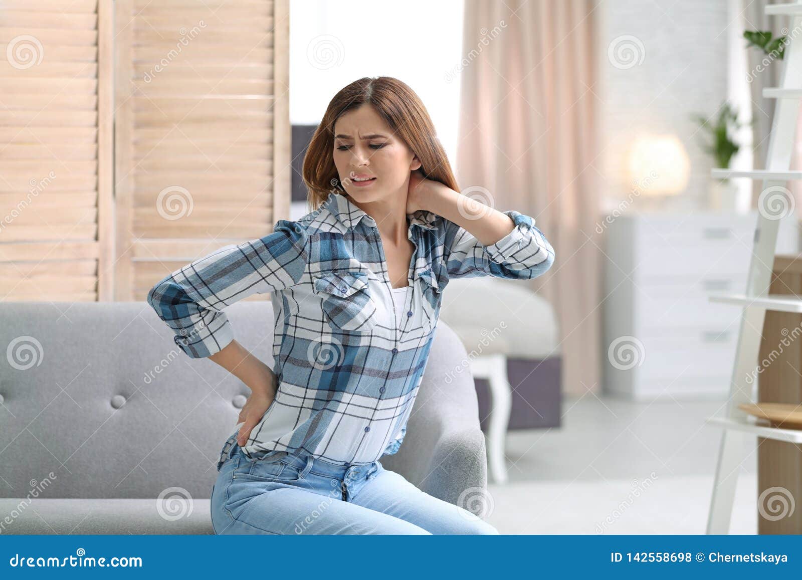 Young Woman Suffering from Back Pain Stock Photo - Image of chroniopy ... Young Woman Suffering from Back Pain Stock Photo - Image of chroniopy ...