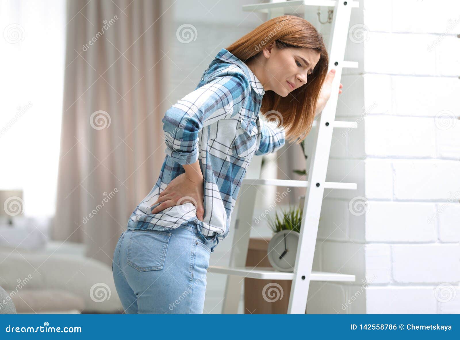 Young Woman Suffering from Back Pain Stock Photo - Image of person ... Young Woman Suffering from Back Pain Stock Photo - Image of person ...