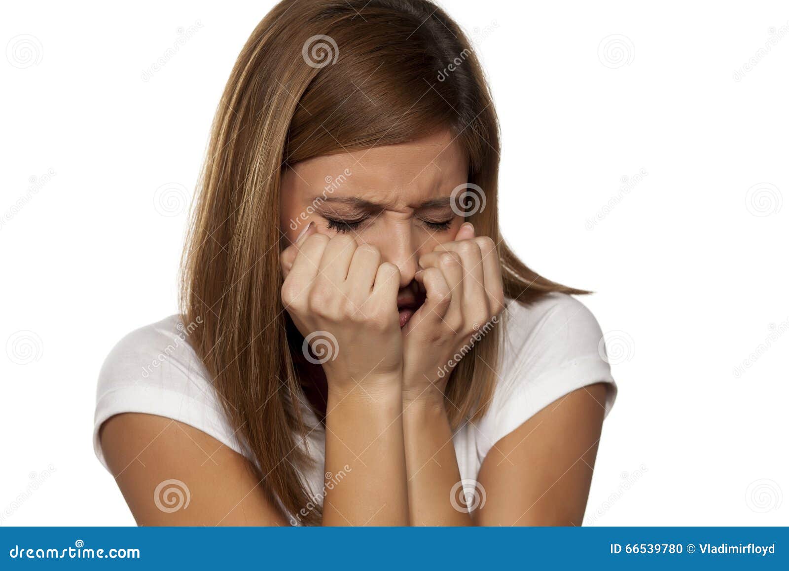 Young woman suffering stock photo. Image of disease, woman - 66539780