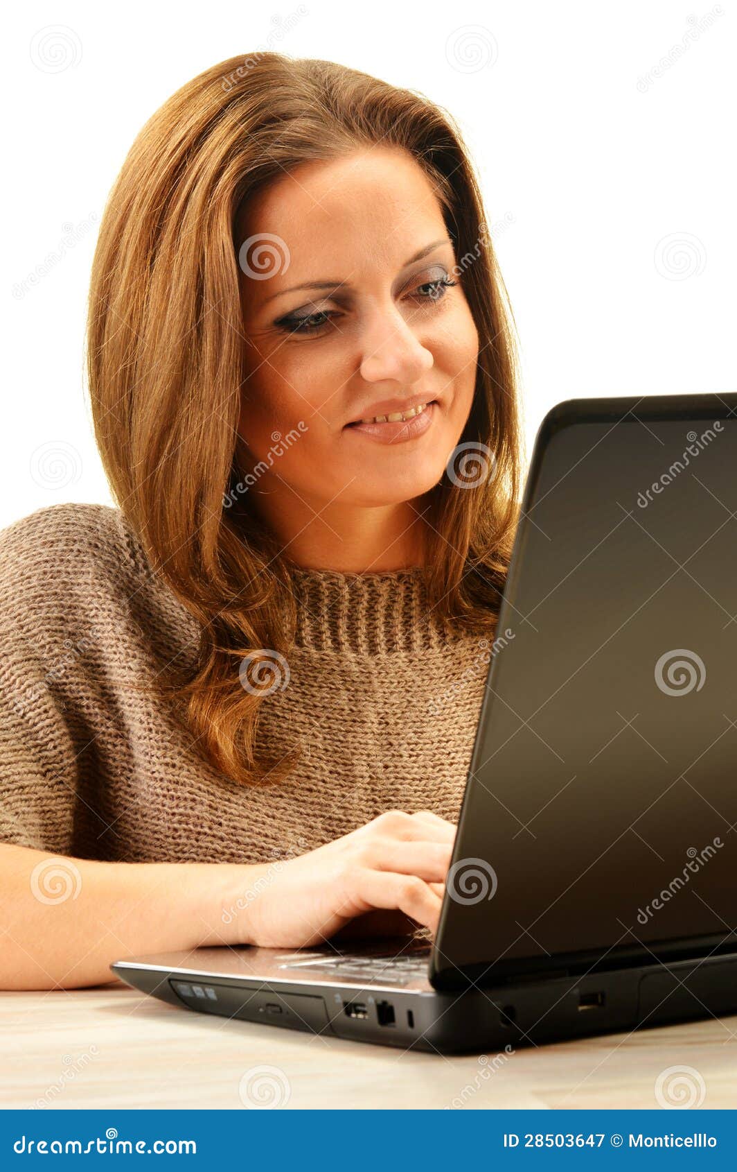 Young Woman Surfing on the Internet Stock Image - Image of modern ...