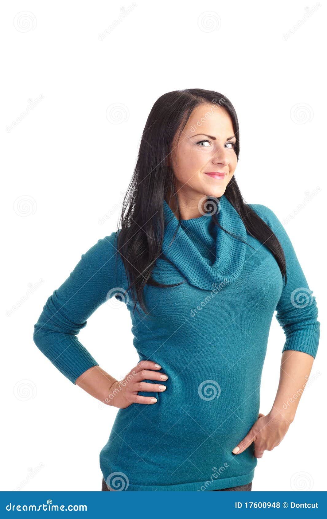 A young woman in a sweater stock photo. Image of lips - 17600948