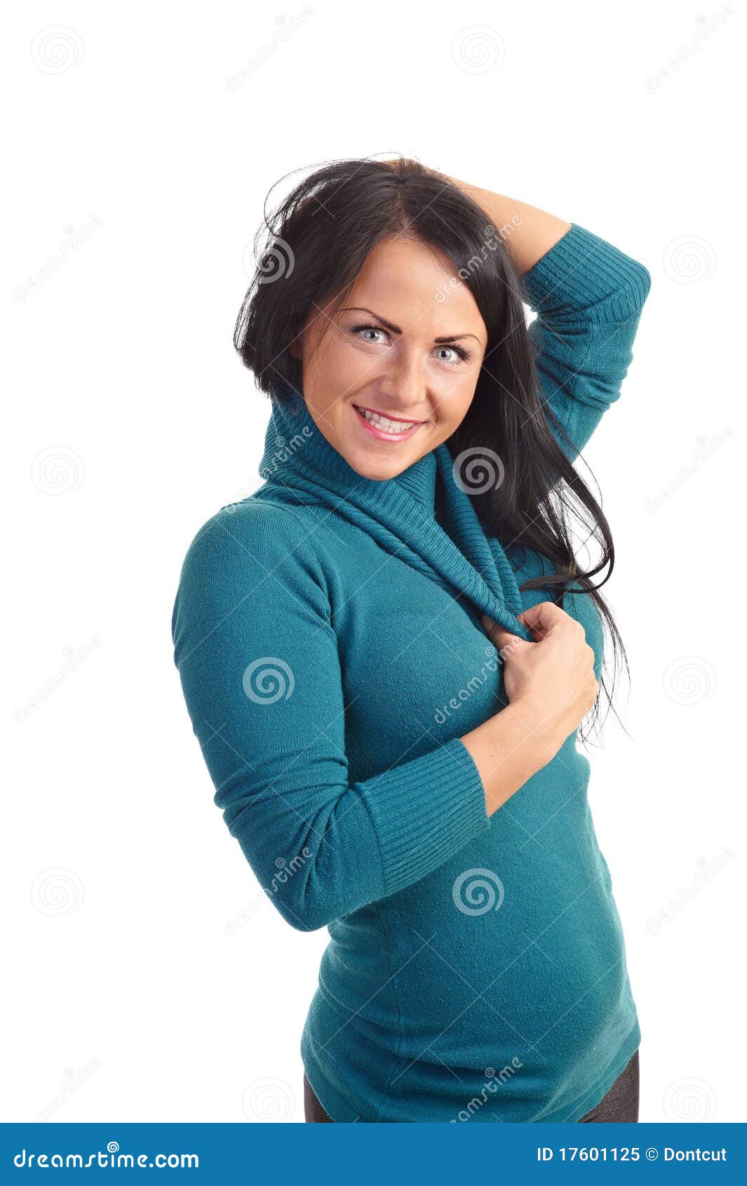 A young woman in a sweater stock image. Image of girl - 17601125