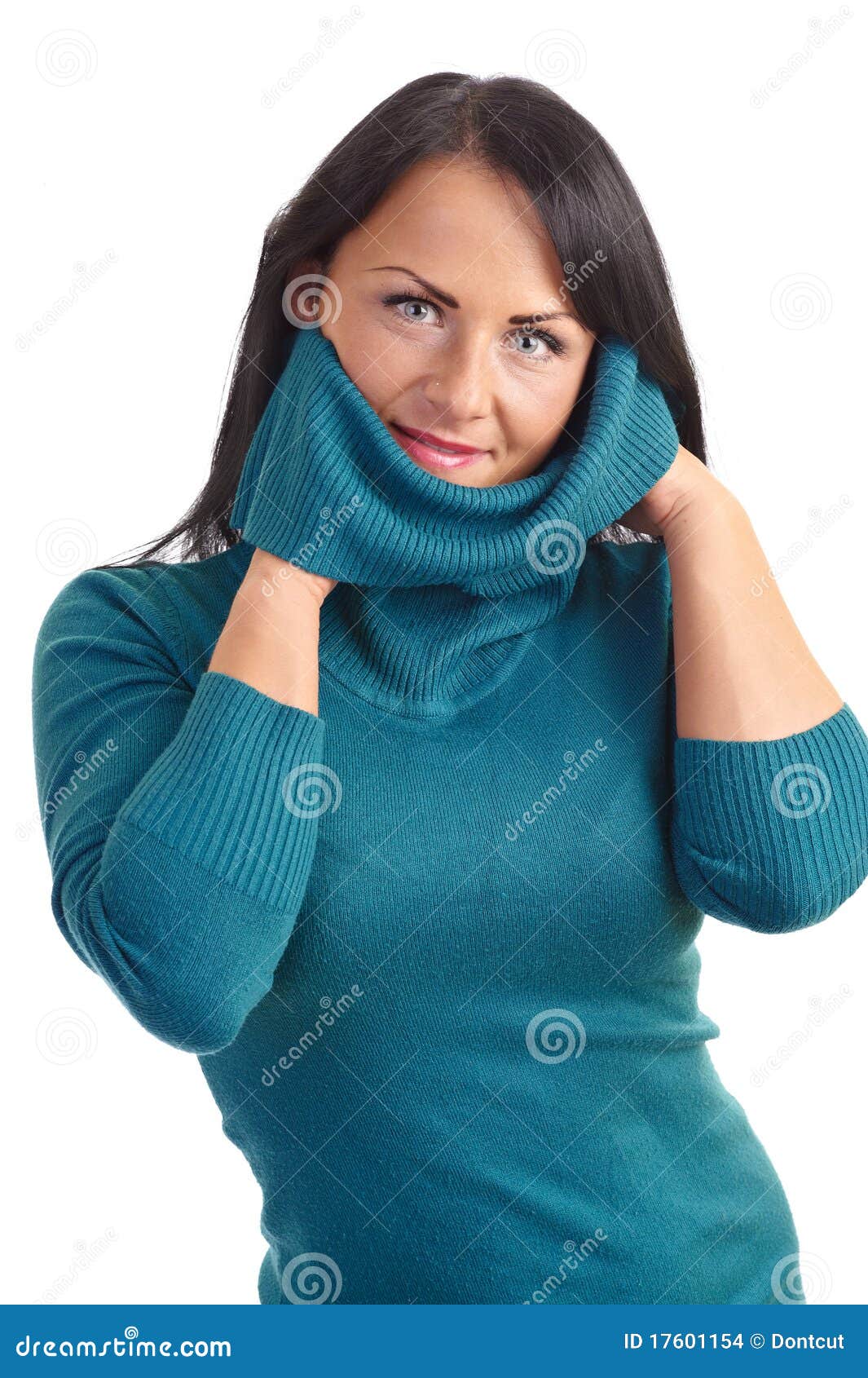 A young woman in a sweater stock photo. Image of cheerful - 17601154