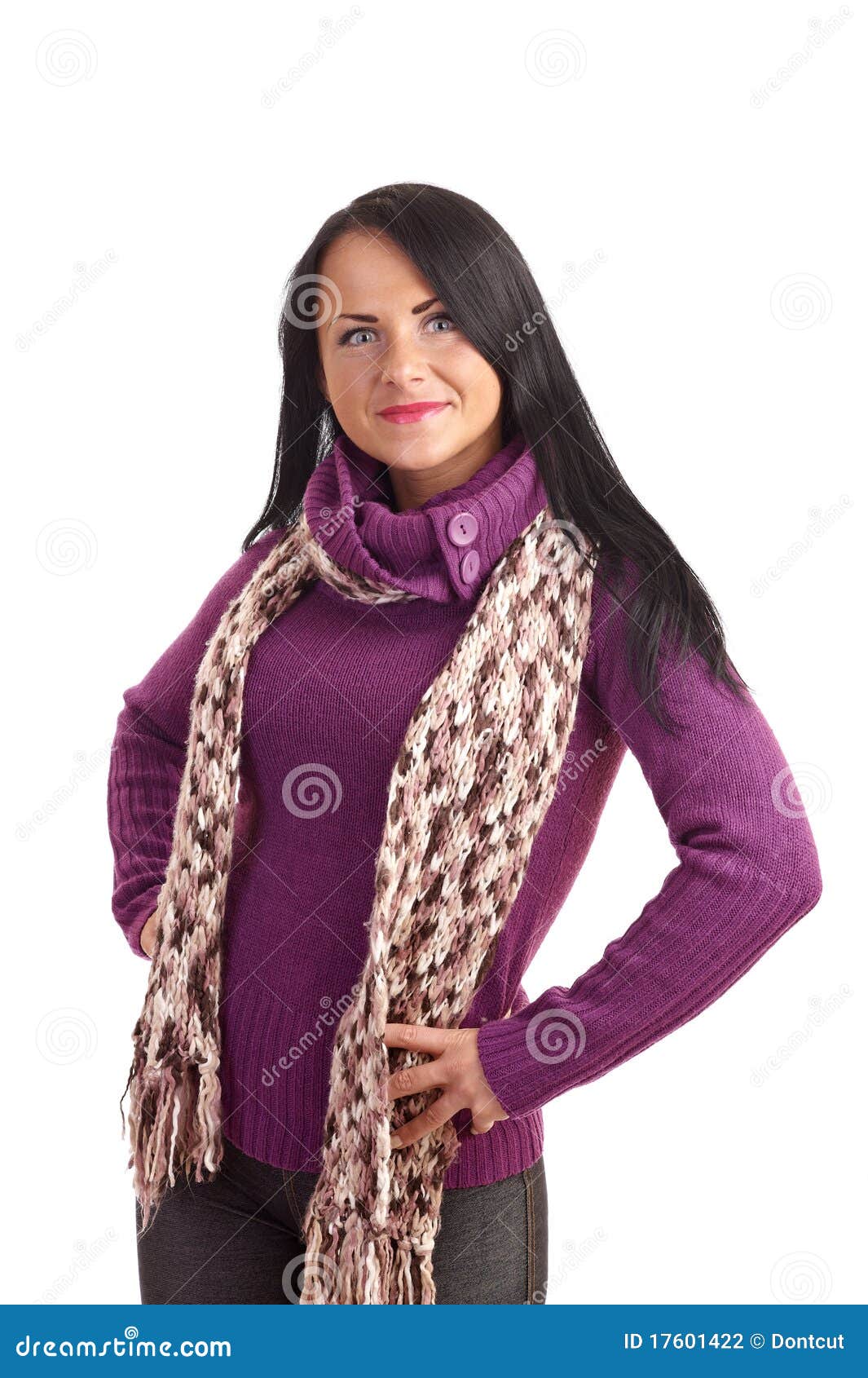 A young woman in a sweater stock photo. Image of healthy - 17601422