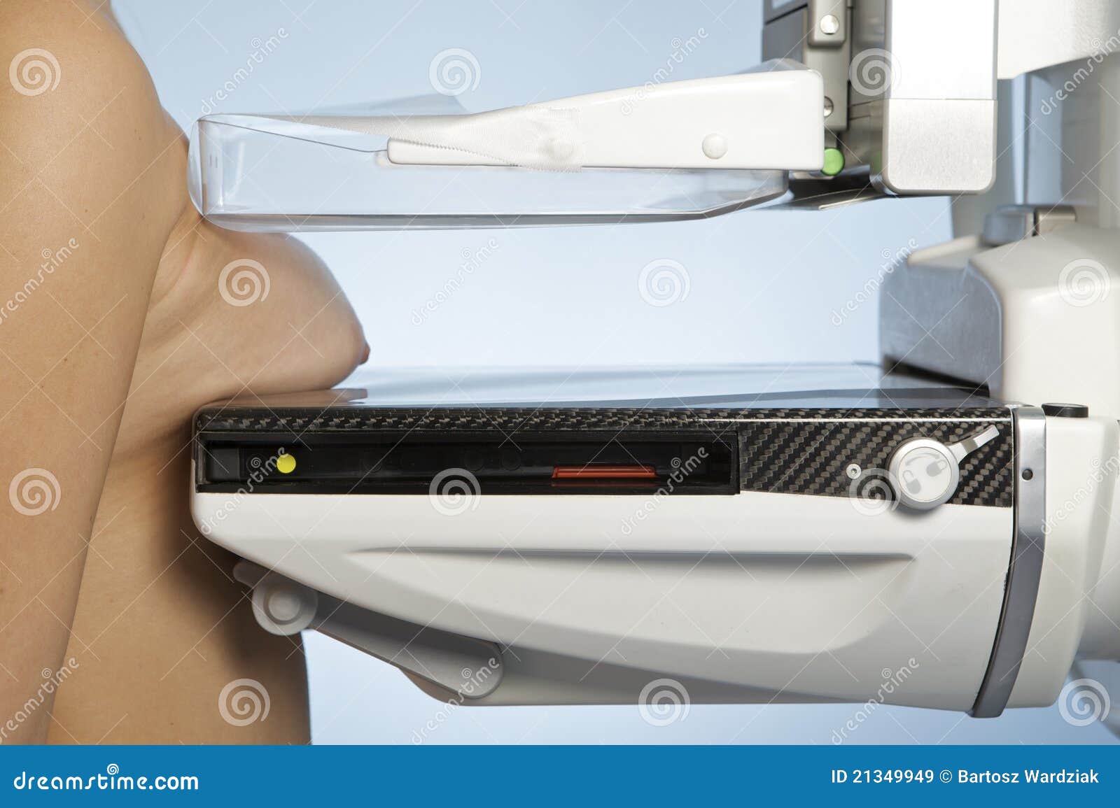 A Young Woman Taking a Mammogram Stock Image - Image of check ...