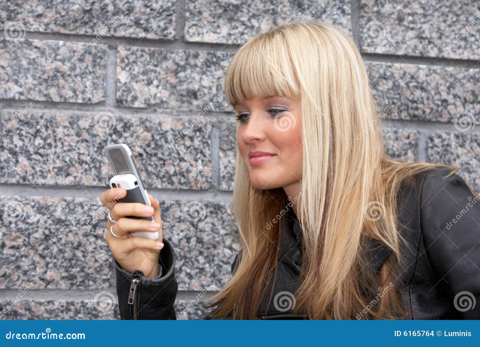 Young Woman Text Messaging stock photo. Image of girl - 6165764