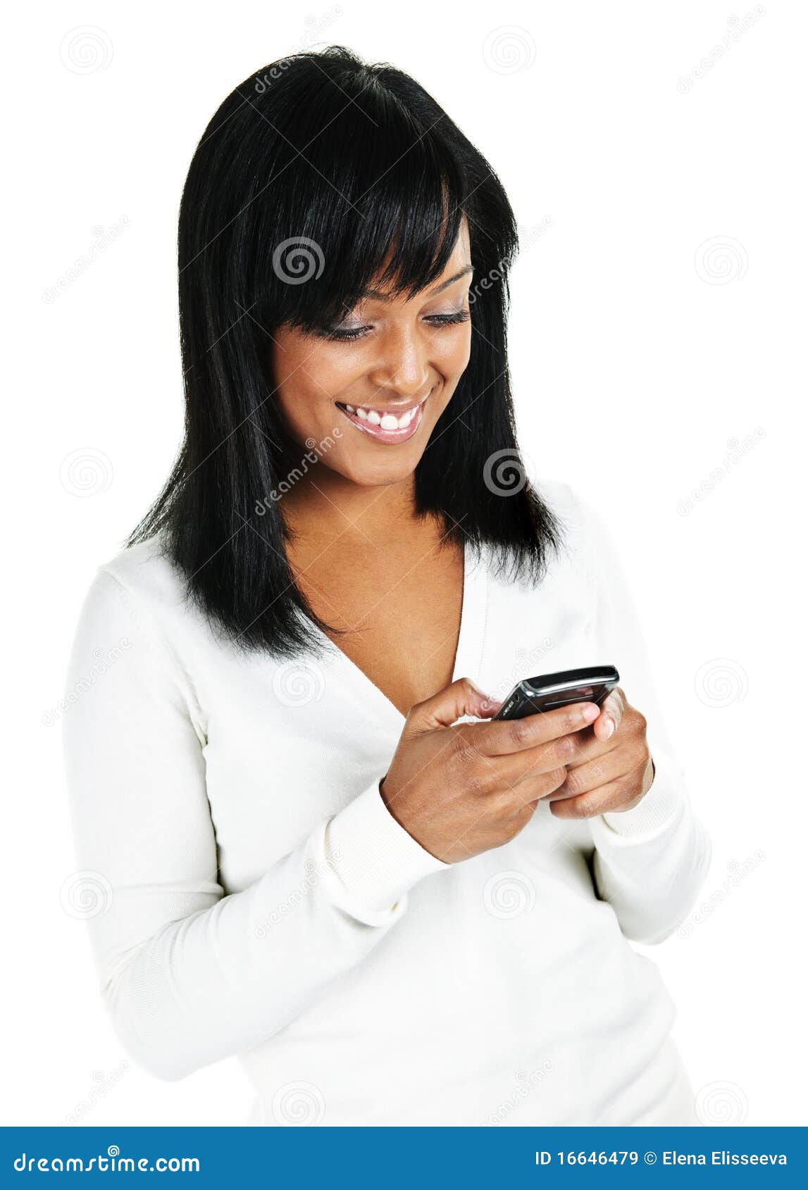 8,864 Smiling Black Woman Texting Stock Photos - Free & Royalty-Free ...